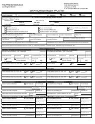 APPLICATION FORM OPHL SET TWO - Philippine National Bank