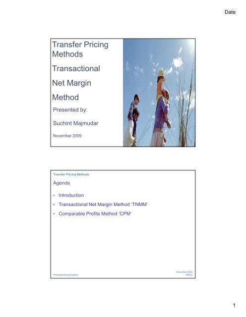 Transfer Pricing Methods Transactional Net Margin Method