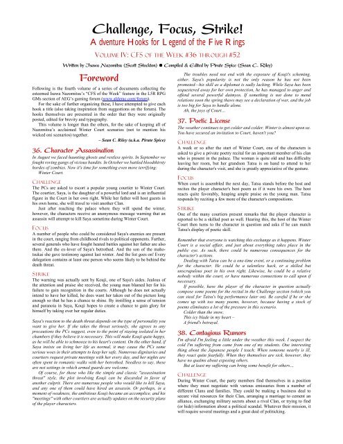 Challenge, Focus, Strike! - Kaze no Shiro