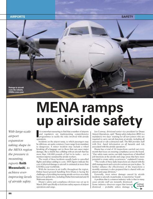 MENA ramps up airside safety