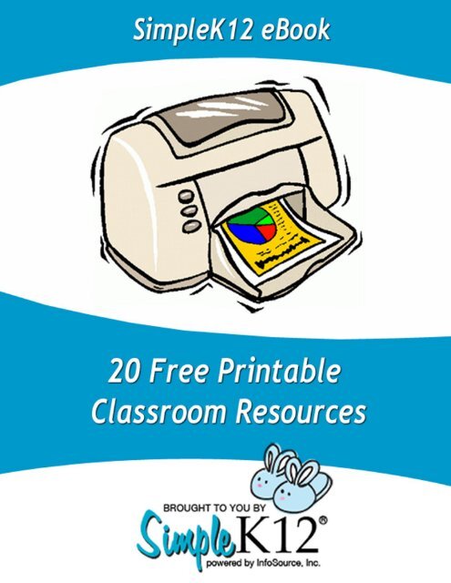 20 Free Printable Classroom Resources
