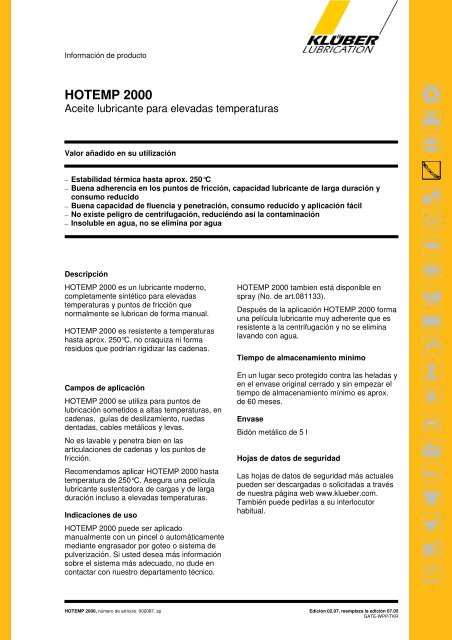 HOTEMP 2000 - imapsa