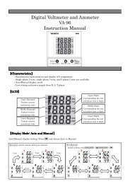 DIGITAL POWER METER Instruction Manual - takemoto denki ...