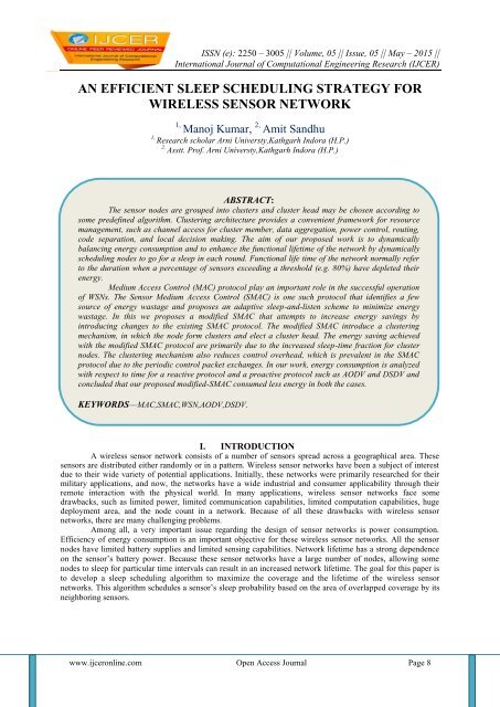 An Efficient Sleep Scheduling Strategy For Wireless Sensor Network