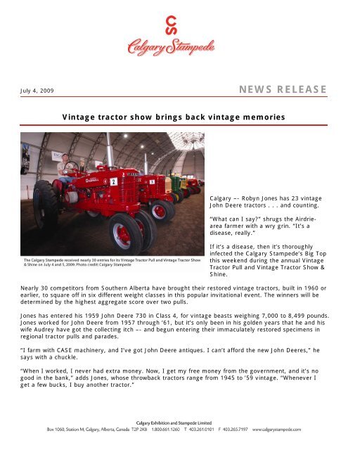 Vintage Tractor Pull - Calgary Stampede Agriculture