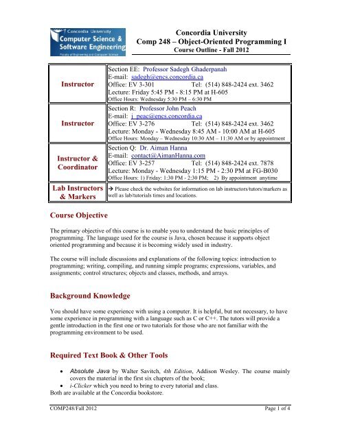 Concordia University - Dr. Aiman Hanna