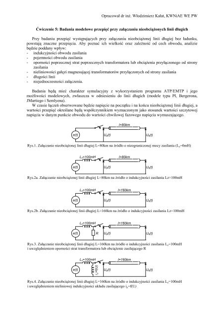 Opis Ä wiczenia nr 5