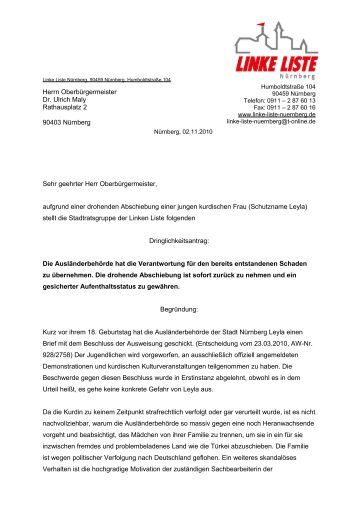 Sehr geehrter Herr OberbÃ¼rgermeister Schuler, Sehr geehrte ... - SALZ