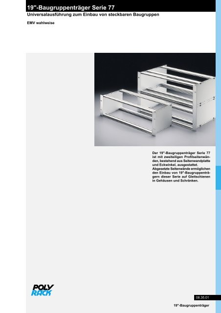 19"-Baugruppenträger Serie 77 - Polyrack