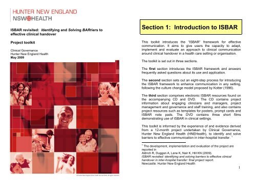 isbar pdf - Life in the Fast Lane