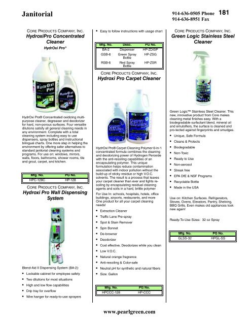 Janitorial - Pearlgreen