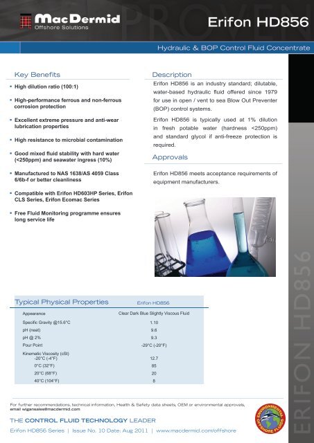 Erifon HD856 - MacDermid Offshore Solutions