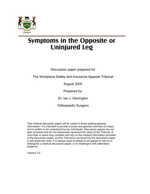 Discussion paper prepared for The Workplace ... - IBEW Local 353