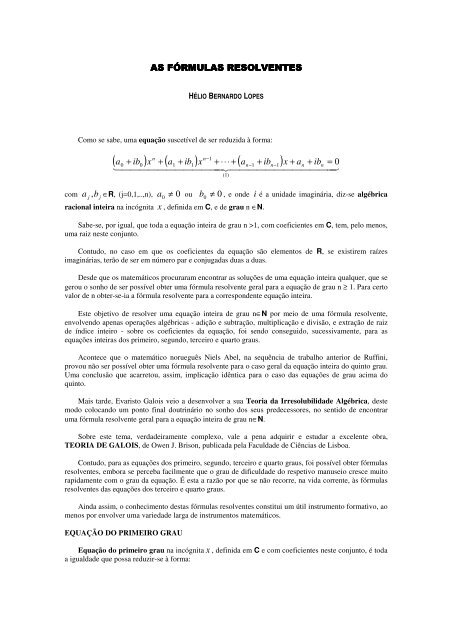 AS FORMULAS RESOLVENTES.pdf