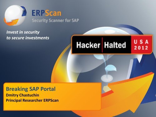 Breaking SAP Portal - ERPScan