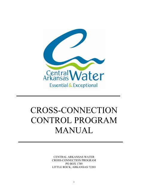 Cross-Connection Control Manual - Central Arkansas Water