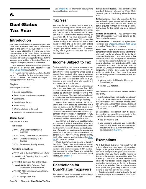 6. See chapter 12 for inf