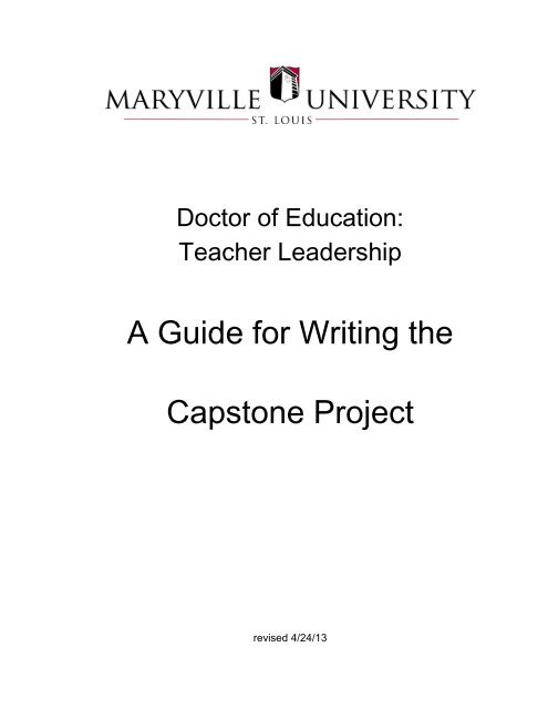 Capstone Examples Apa Capstone Project Chapter 3 Sample Research 