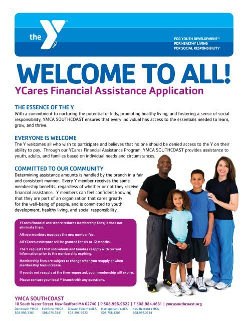 YCares Financial Assistance Application - YMCA Southcoast