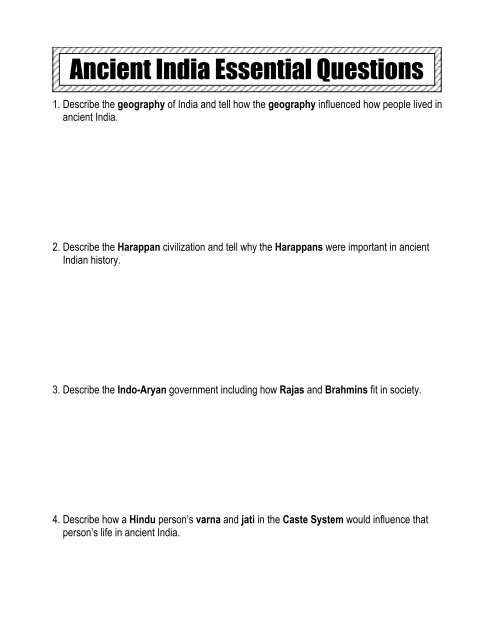 Ancient Indian Geography
