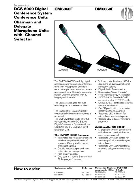 Microphone Units with Channel Selector - AVC Group