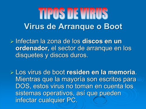 Virus de Arranque o Boot