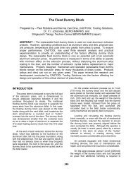 FIXED DUMMY BLOCKS - Castool Tooling Systems