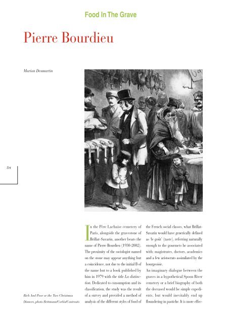 Food in the Grave: Pierre Bourdieu - Ann Hetzel Gunkel, Ph.D.