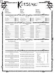 Werewolf: The Apocalypse Character Sheet - RPG Sheets