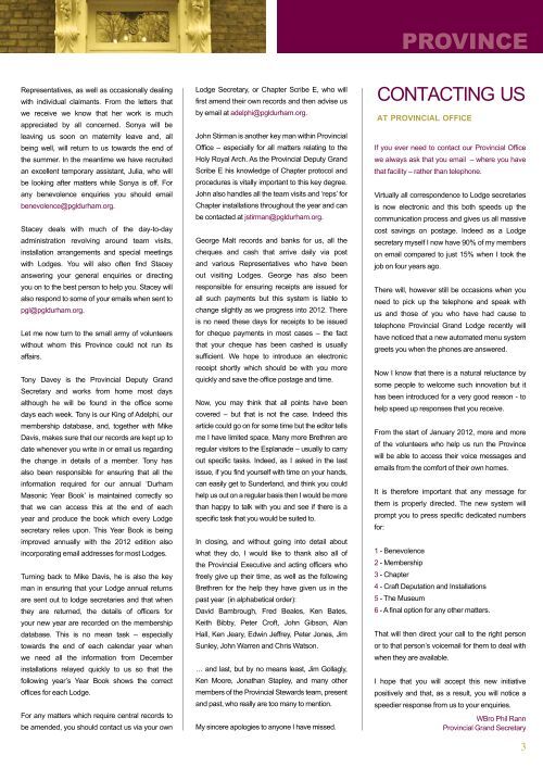 Gazette Issue 5 (Web Edition).pdf - Provincial Grand Lodge of Durham