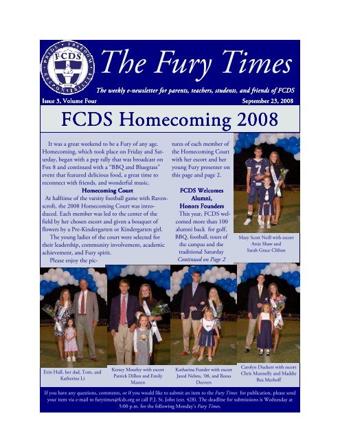 The Fury Times - Forsyth Country Day School