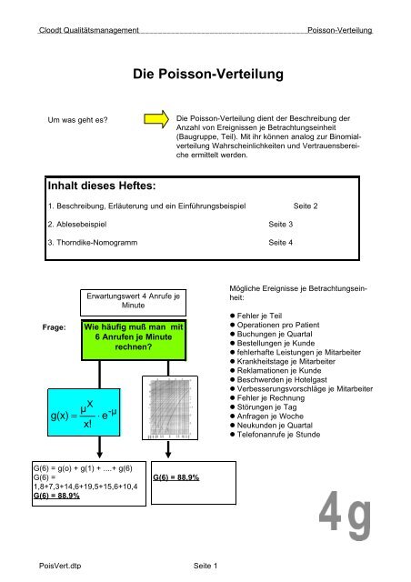 Die Poisson-Verteilung
