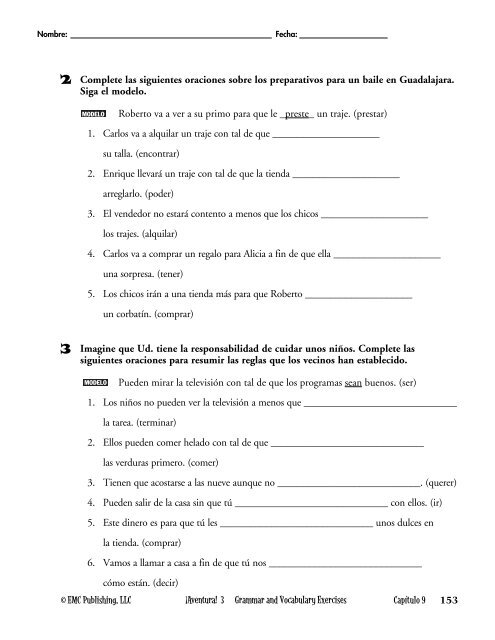 Nombre: Fecha: Lección B