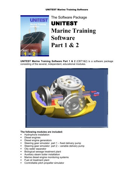 Marine Training Software Part 1 & 2 - Unitest