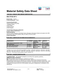 Material Safety Data Sheet - Chevron Global Marine