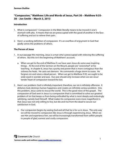 Sermon Outline