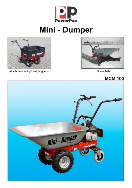 Mini - Dumper - PowerPac Baumaschinen GmbH