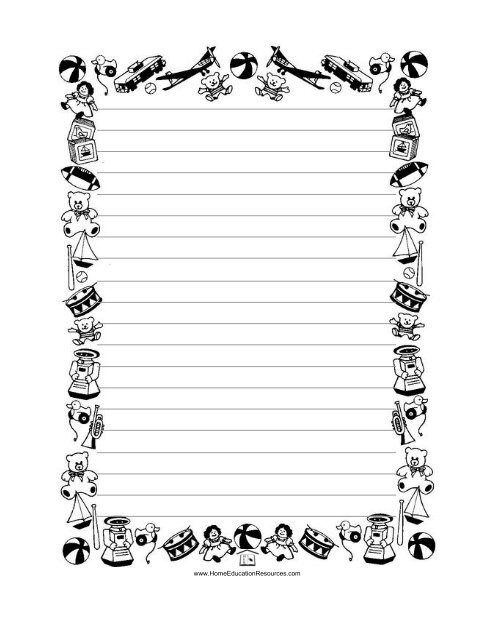 Set Of 71 Sheets Of Printable Blank Lined Handwriting Paper