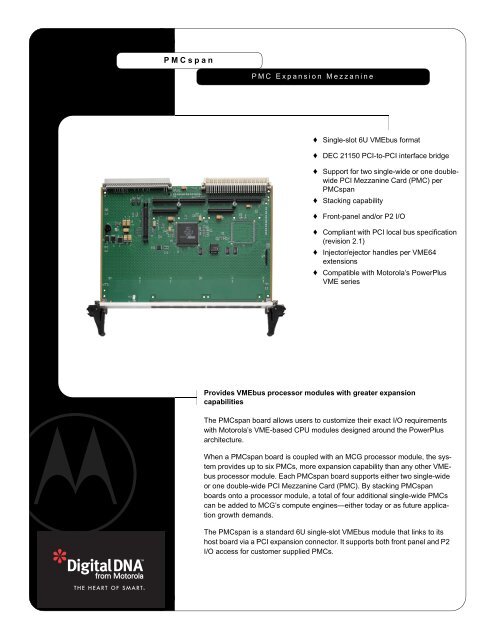 PMCspan PMC Expansion Mezzanine - SLAC Confluence Home
