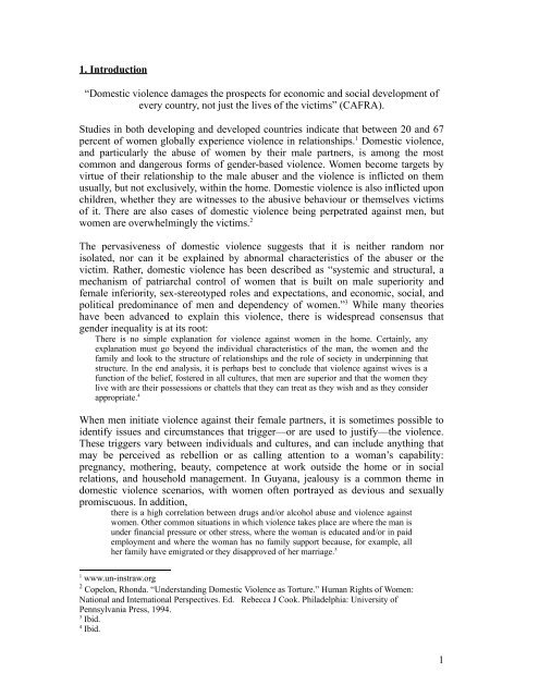 Domestic Violence in Guyana - Help & Shelter