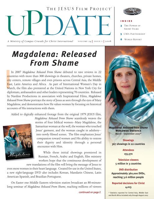 UPDATE - Issue 1, 2008 - The JESUS Film Project