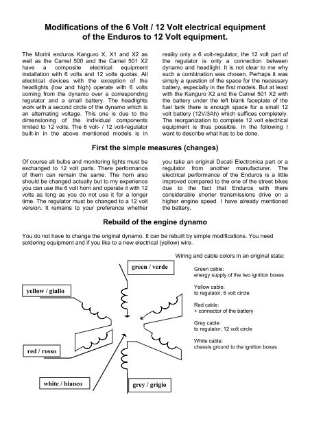 Electrical Equipment Modification