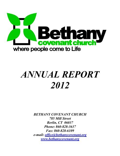 2008 Annual Report - Bethany Covenant Church