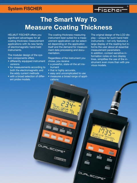 The Smart Way To Measure Coating Thickness - Helmut Fischer