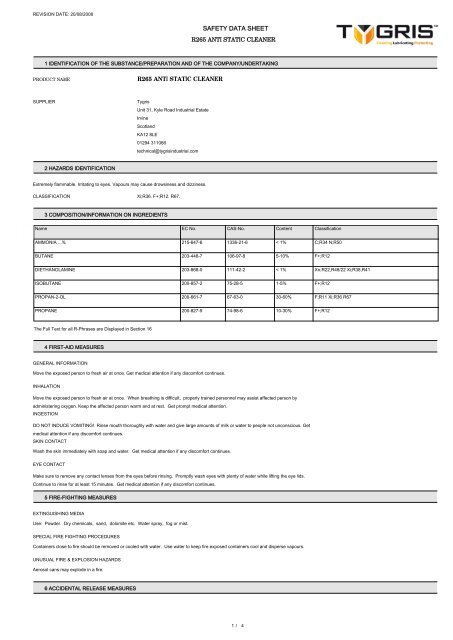 Download COSHH data sheet - Bowcare