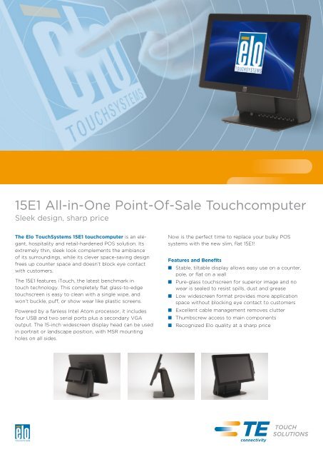 15E1 All-in-One Point-Of-Sale Touchcomputer