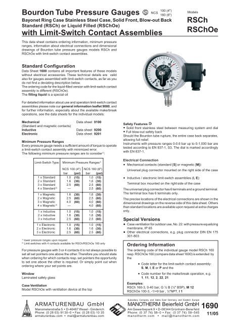 1690_eng_652.pdf - Pressure gauges and thermometers