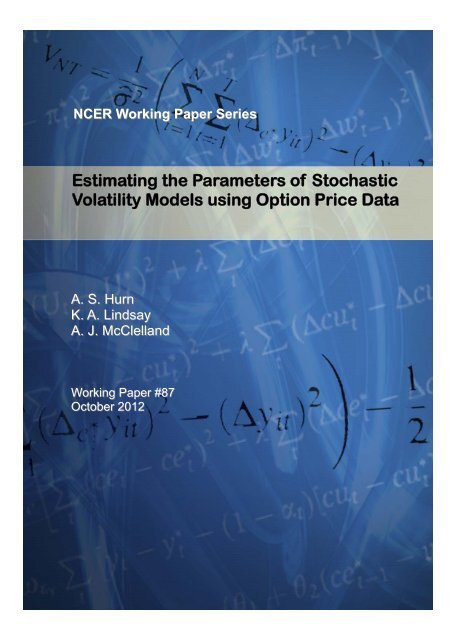 Estimating The Parameters Of Stochastic Volatility Models Using