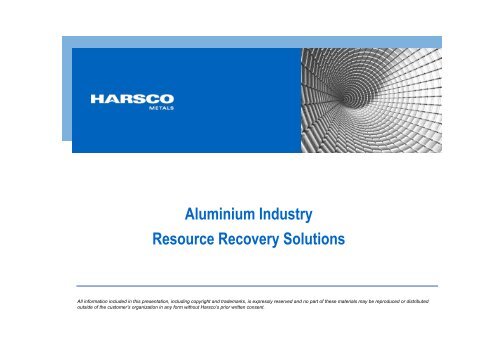 Aluminium Industry Resource Recovery Solutions