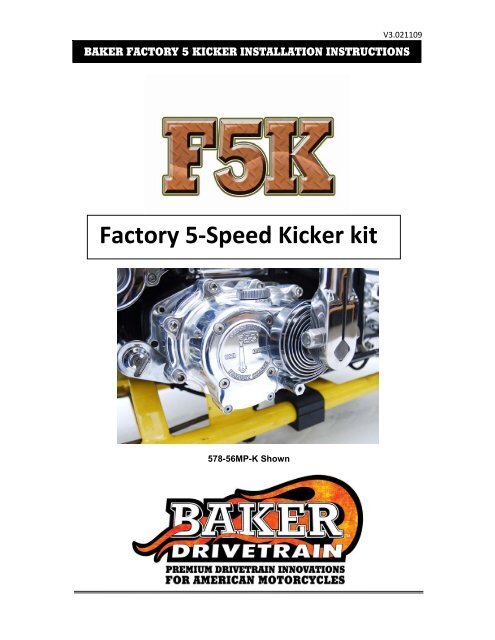 Factory 5-Speed Kicker kit - Baker Drivetrain